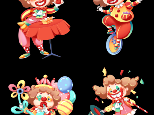 小丑iP（版权已卖出）_M喜喜-站酷ZCOOL