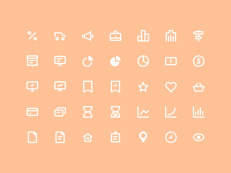 Business Icons Set_Mrdarkwing-站酷ZCOOL