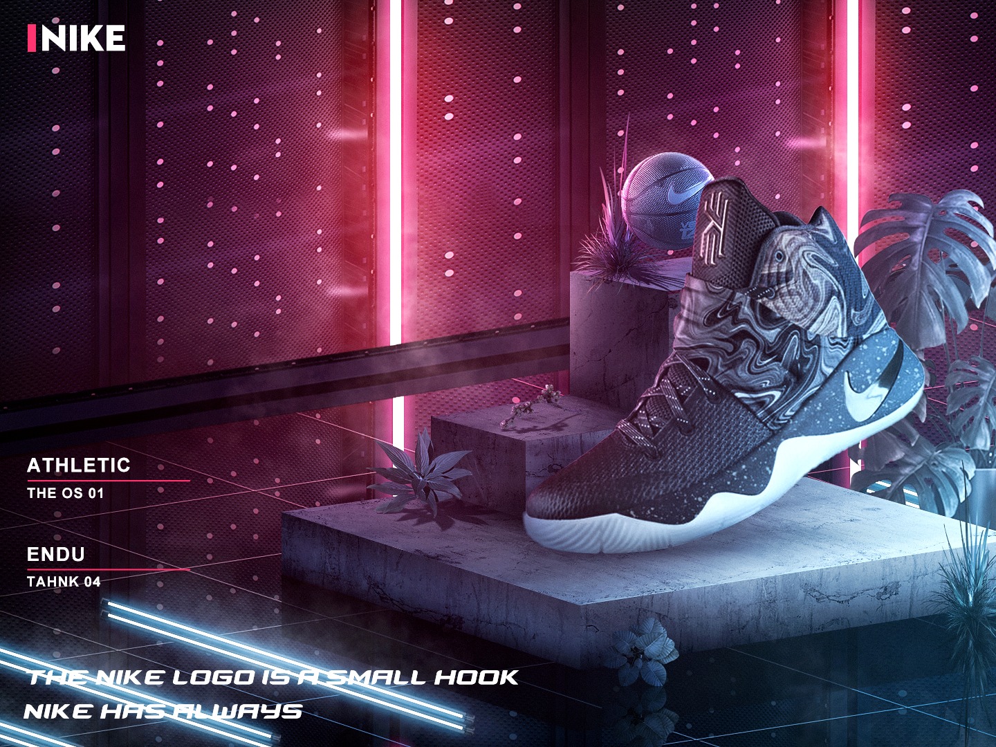 【耐克Nike】商业级合成海报_锦依卫JINEWALL-站酷ZCOOL