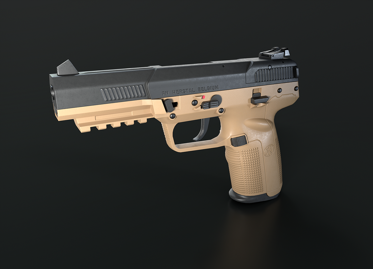 次世代FN57建模 _Cans114514-站酷ZCOOL