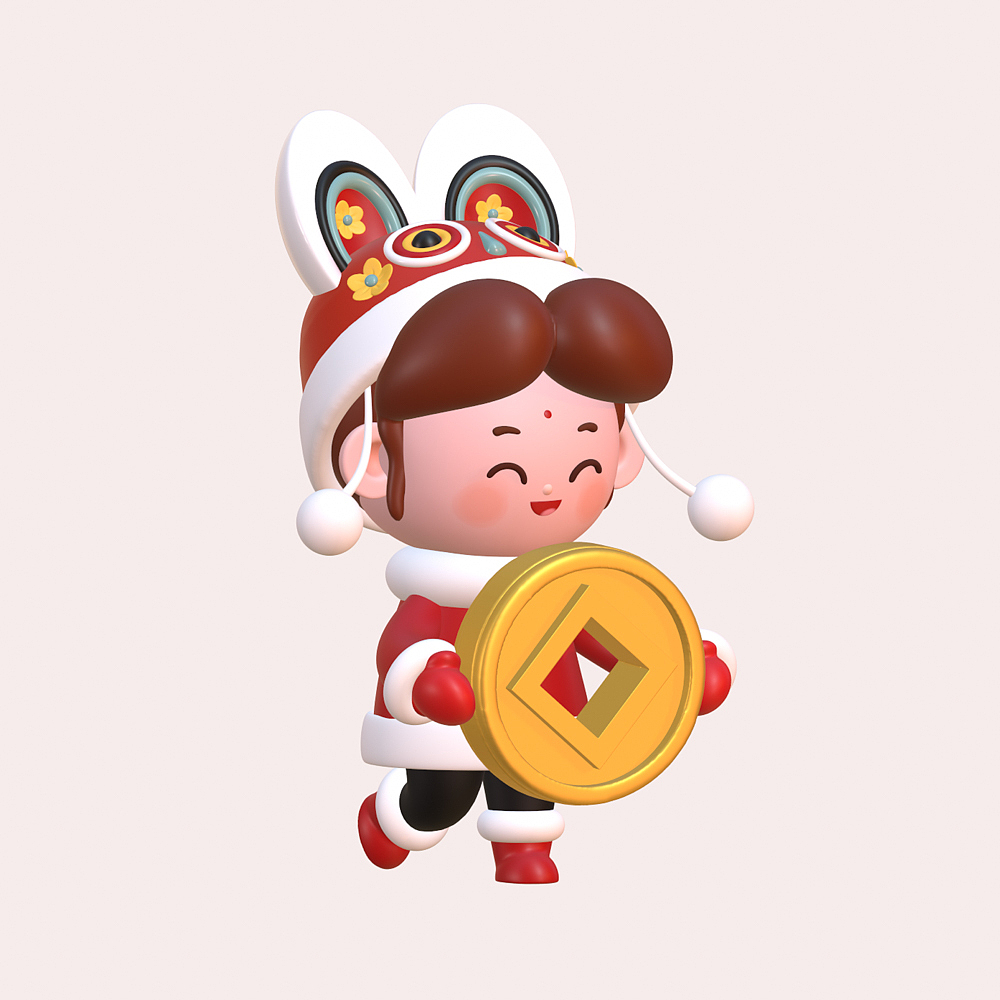 原创福气年年妹妹_Anniebugu-站酷ZCOOL