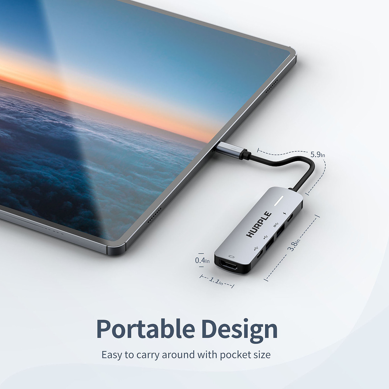 亚马逊 HURPLE USB-C扩展坞 电商设计_Edgarlee-站酷ZCOOL