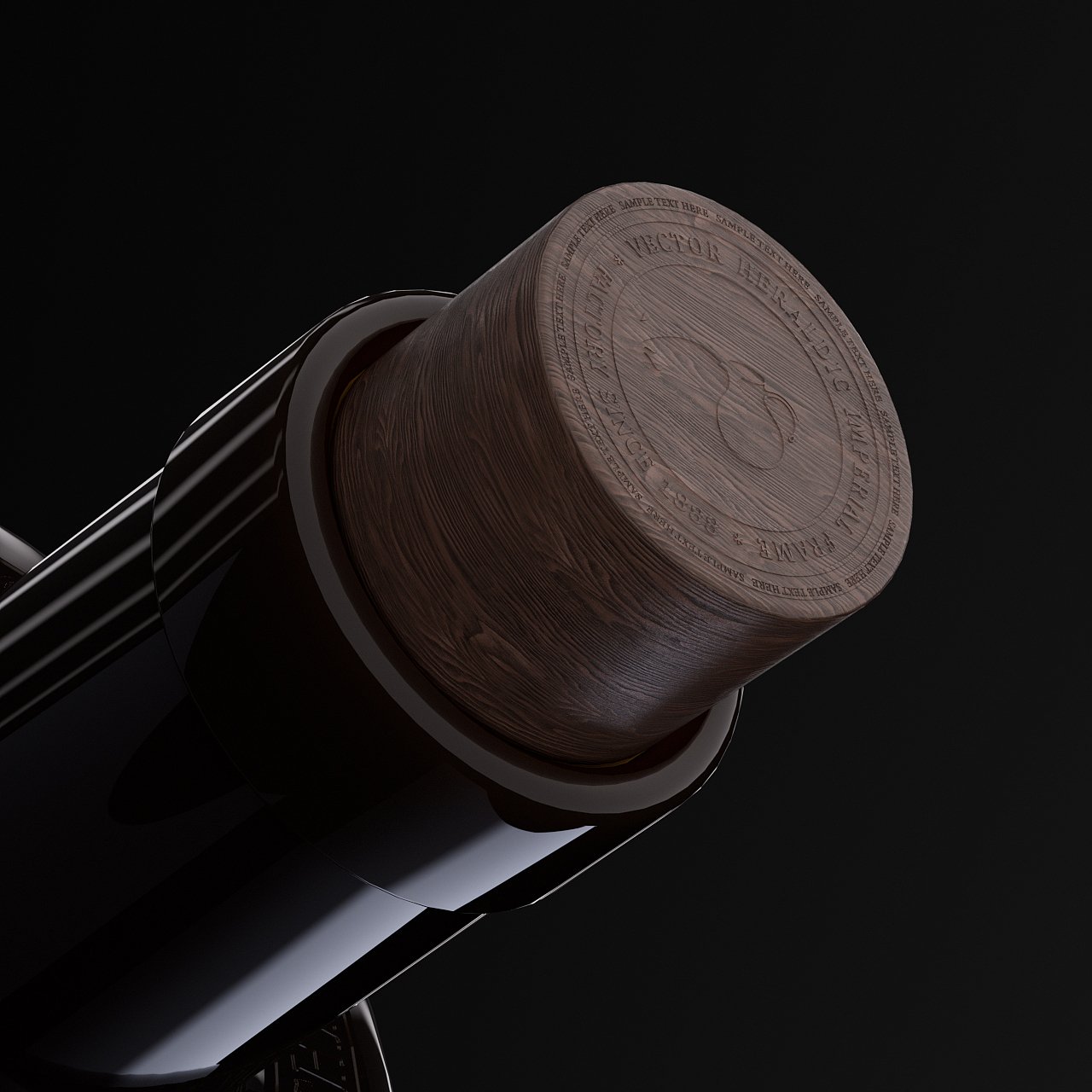 酒瓶贴纸_特立独行_Fleaf-站酷ZCOOL