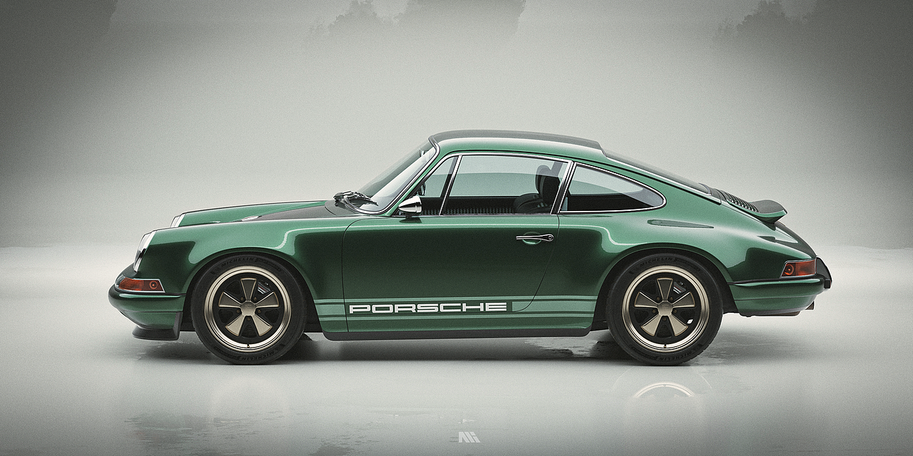 1991 POESCHE 911 Singer | Full CGI_ZackerKang-站酷ZCOOL