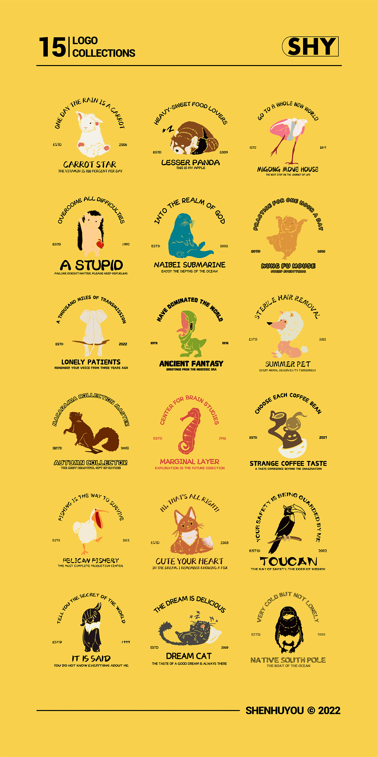 LOGO-ANIMAL LOGO DESIGN_神忽悠-站酷ZCOOL