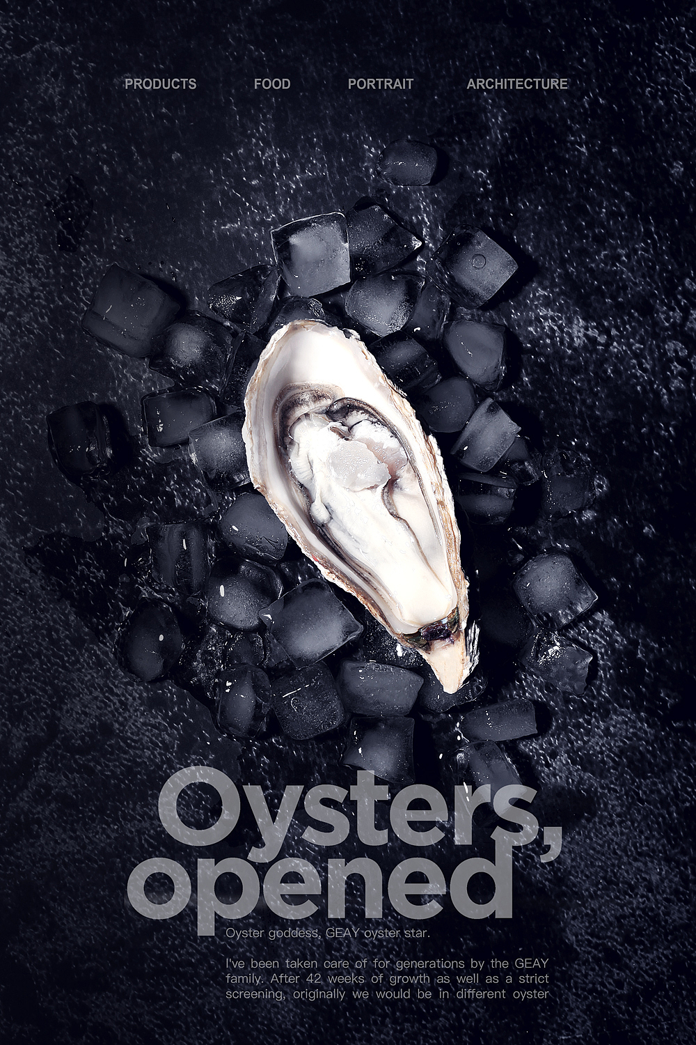 Oysters | 生蚝 『 寻 | SEEKING 』商业摄影_千寻光-站酷ZCOOL