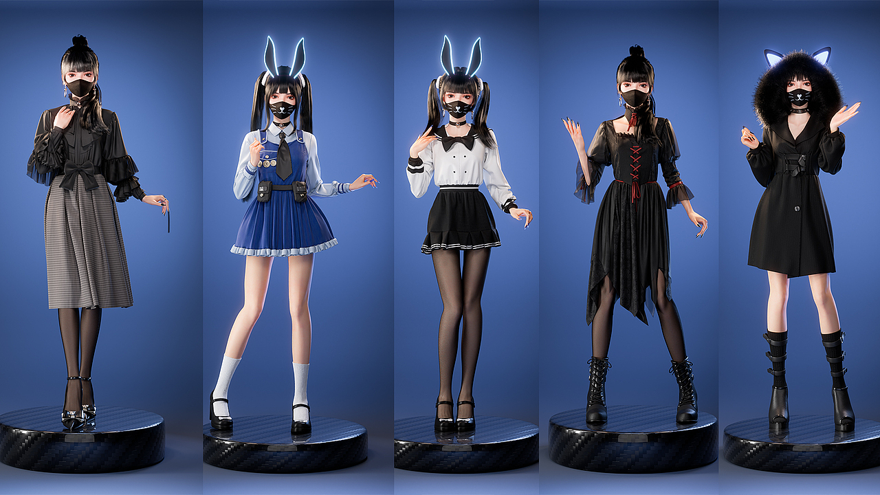 换 装 穿 搭 [Blender X MD]_觉非Kay20000-站酷ZCOOL
