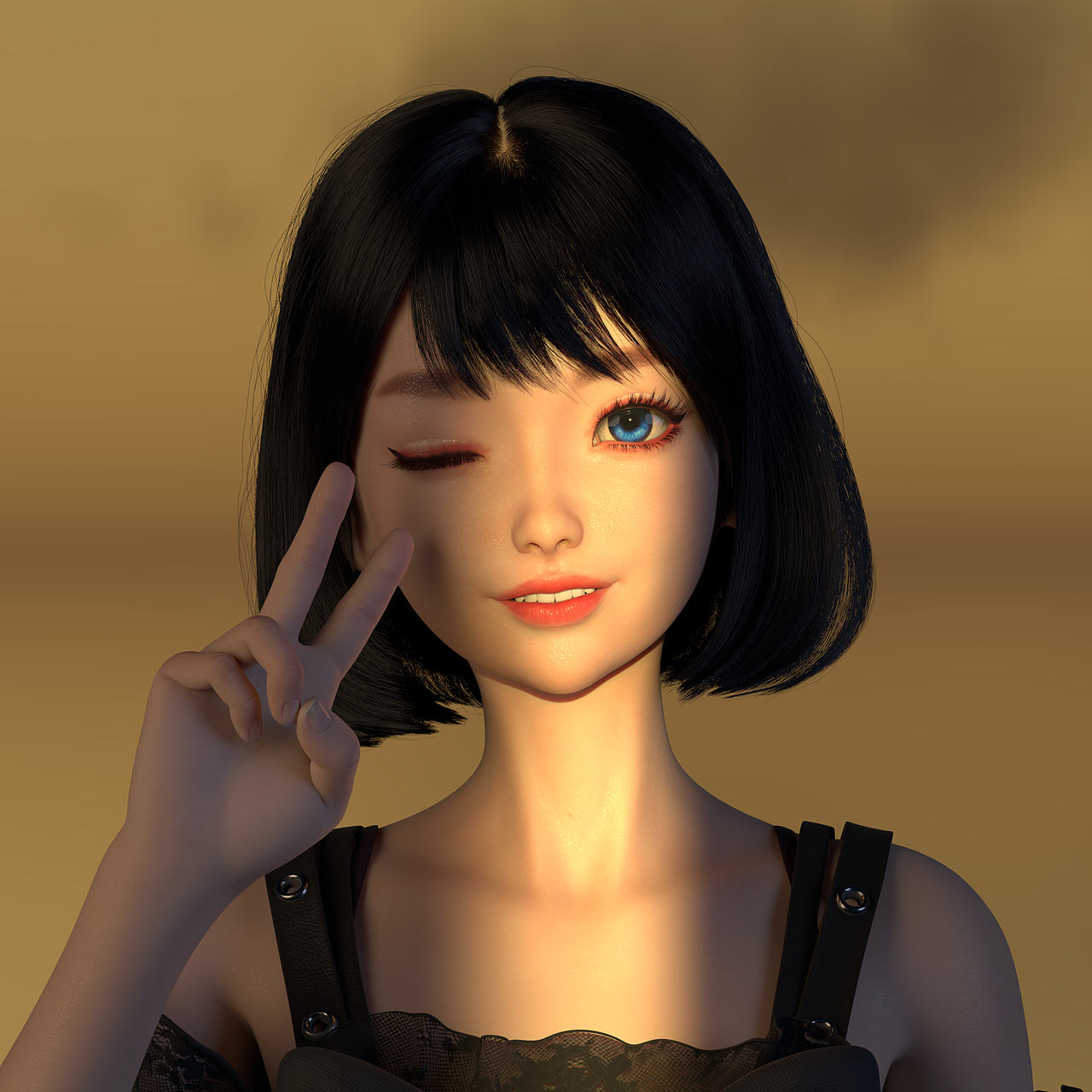 开心女孩_杨杨的杨-站酷ZCOOL