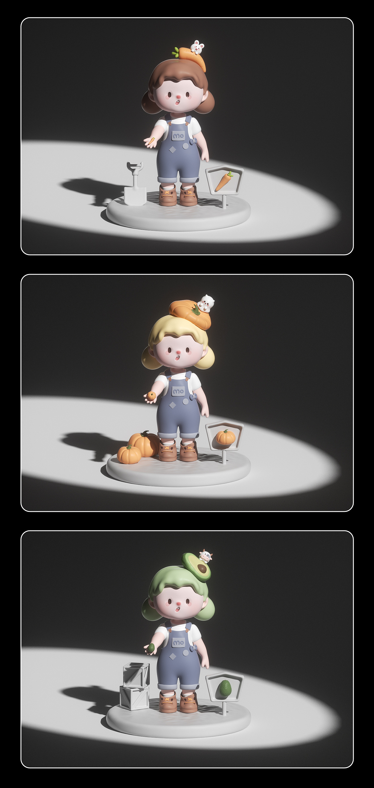 原创潮玩IP设计 | MOMO的农场_BERRY贝瑞-站酷ZCOOL