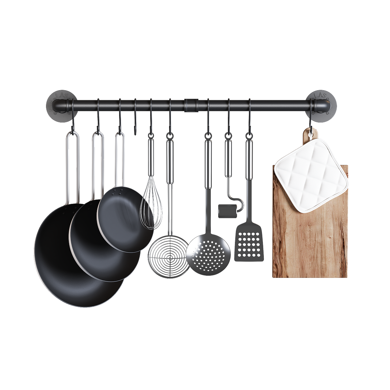 3Ds Max + Vray 《厨房壁挂架》_赤炜工业设计-站酷ZCOOL