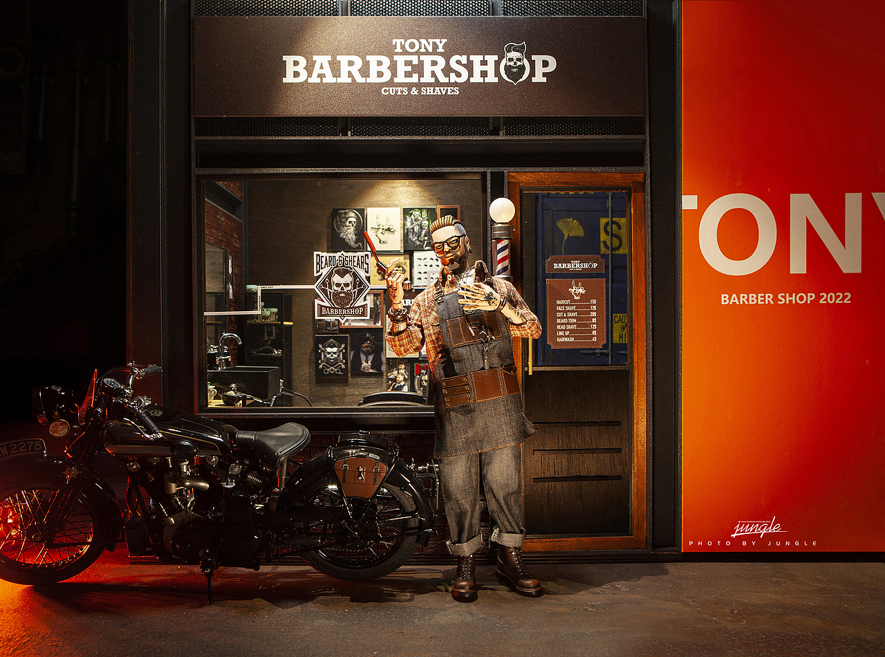 猿行師1/6油頭理髮師Tony_jungleBK13-站酷ZCOOL