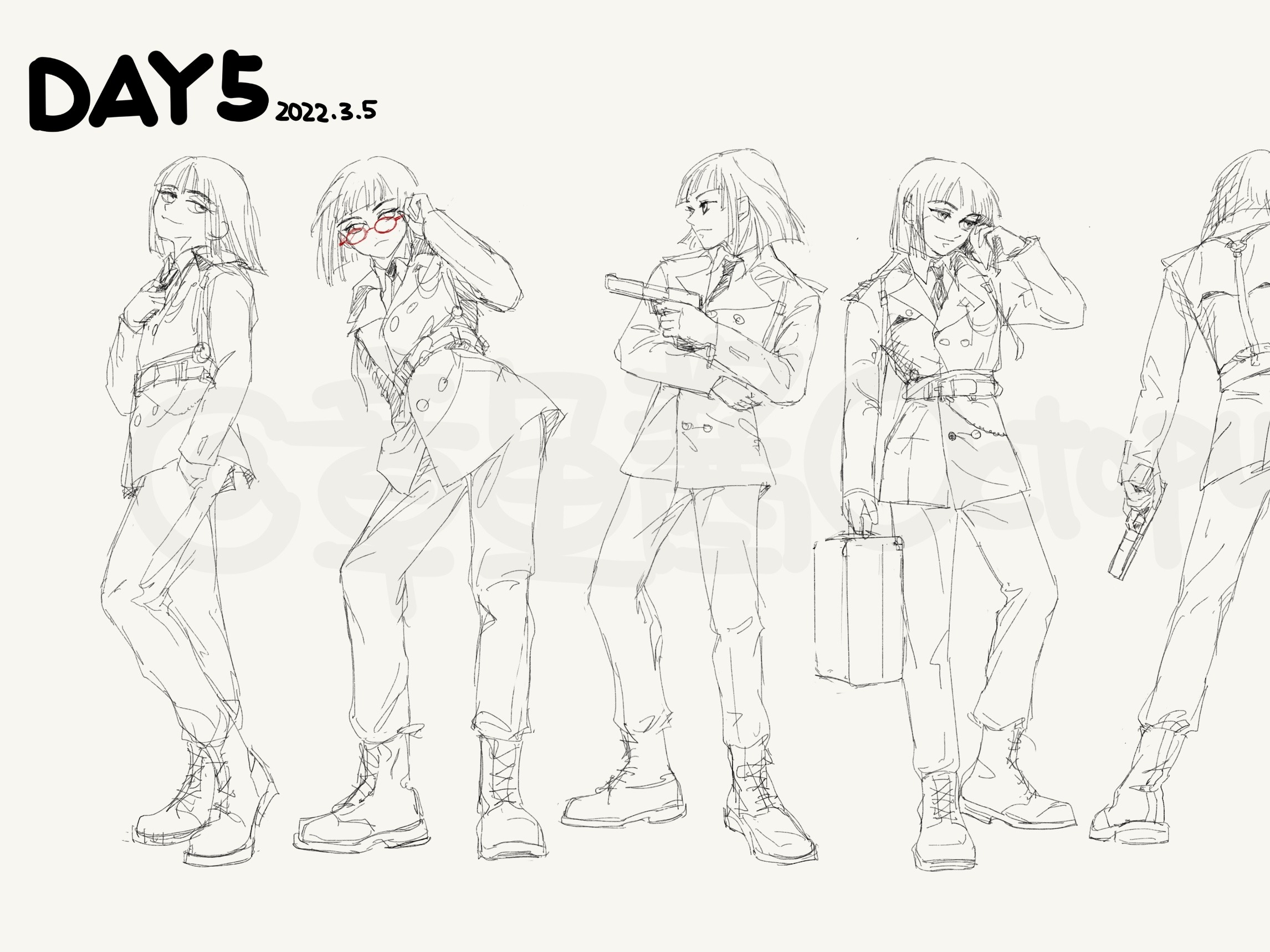 #速写60天挑战赛#Day5@速写班长_章鱼酱油-站酷ZCOOL