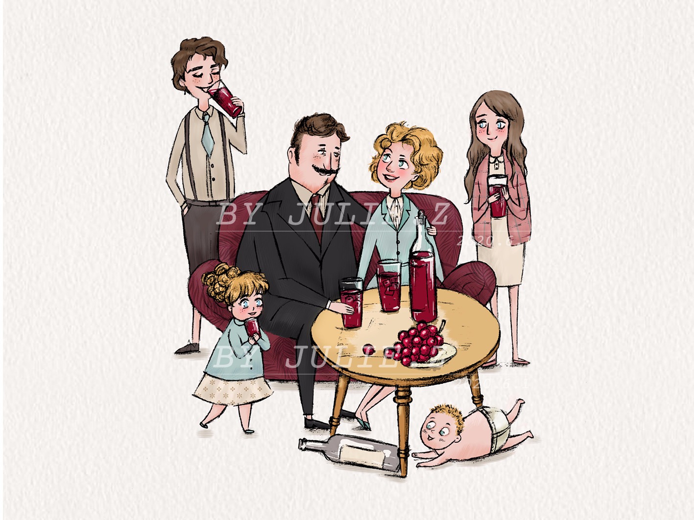 We Like Red Grape Juice_控糖星人Q-站酷ZCOOL