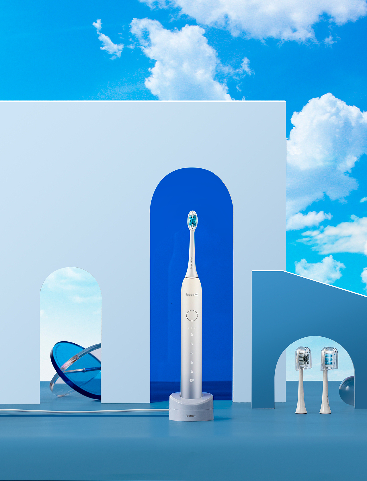 蜂蚁beeant Q2 电动牙刷 那片海 产品摄影 个护 小家电_刘手电视務所-站酷ZCOOL
