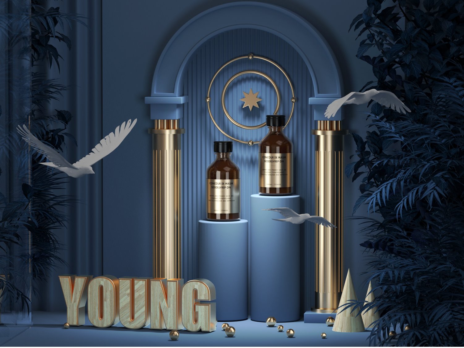 C4D建模与渲染 场景_嗨小苹果-站酷ZCOOL