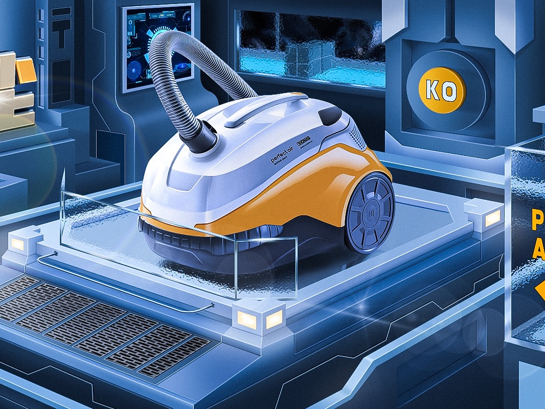 P4D 写实空间元素风合成海报_冰柠和猫-站酷ZCOOL