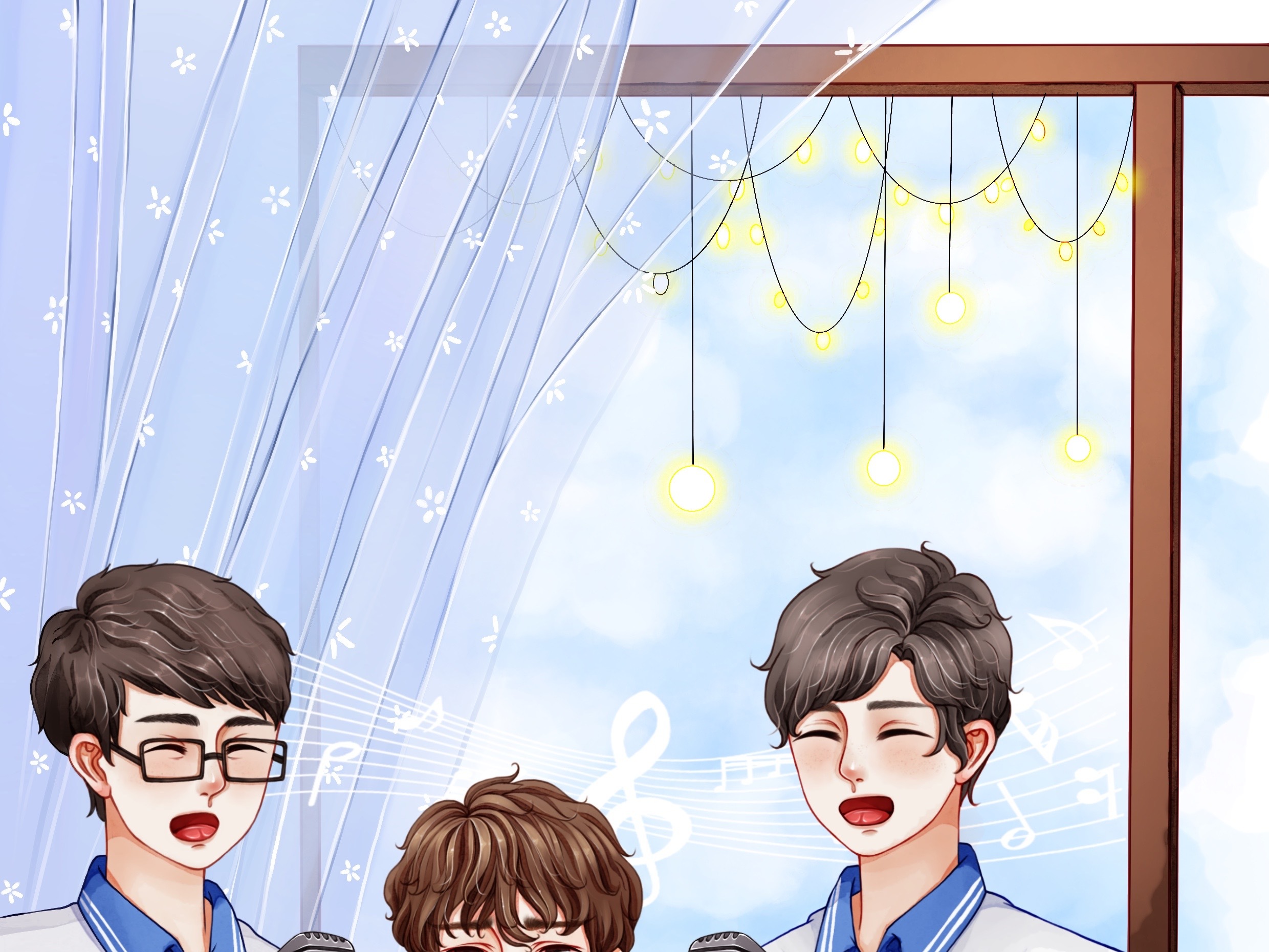 中学刊物内插（少女水彩插画）_HEZi何子-站酷ZCOOL