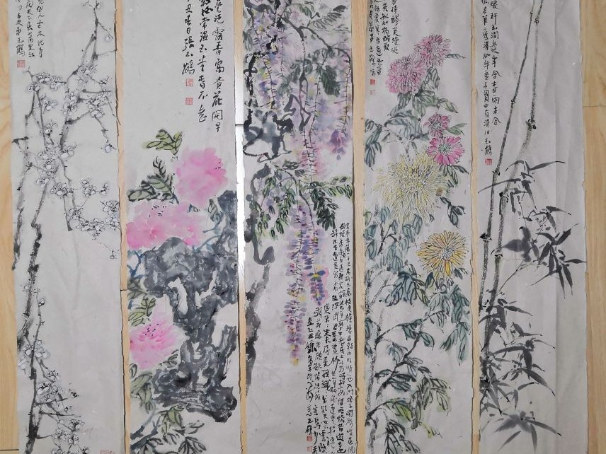 五条屏_张玉鹤-站酷ZCOOL