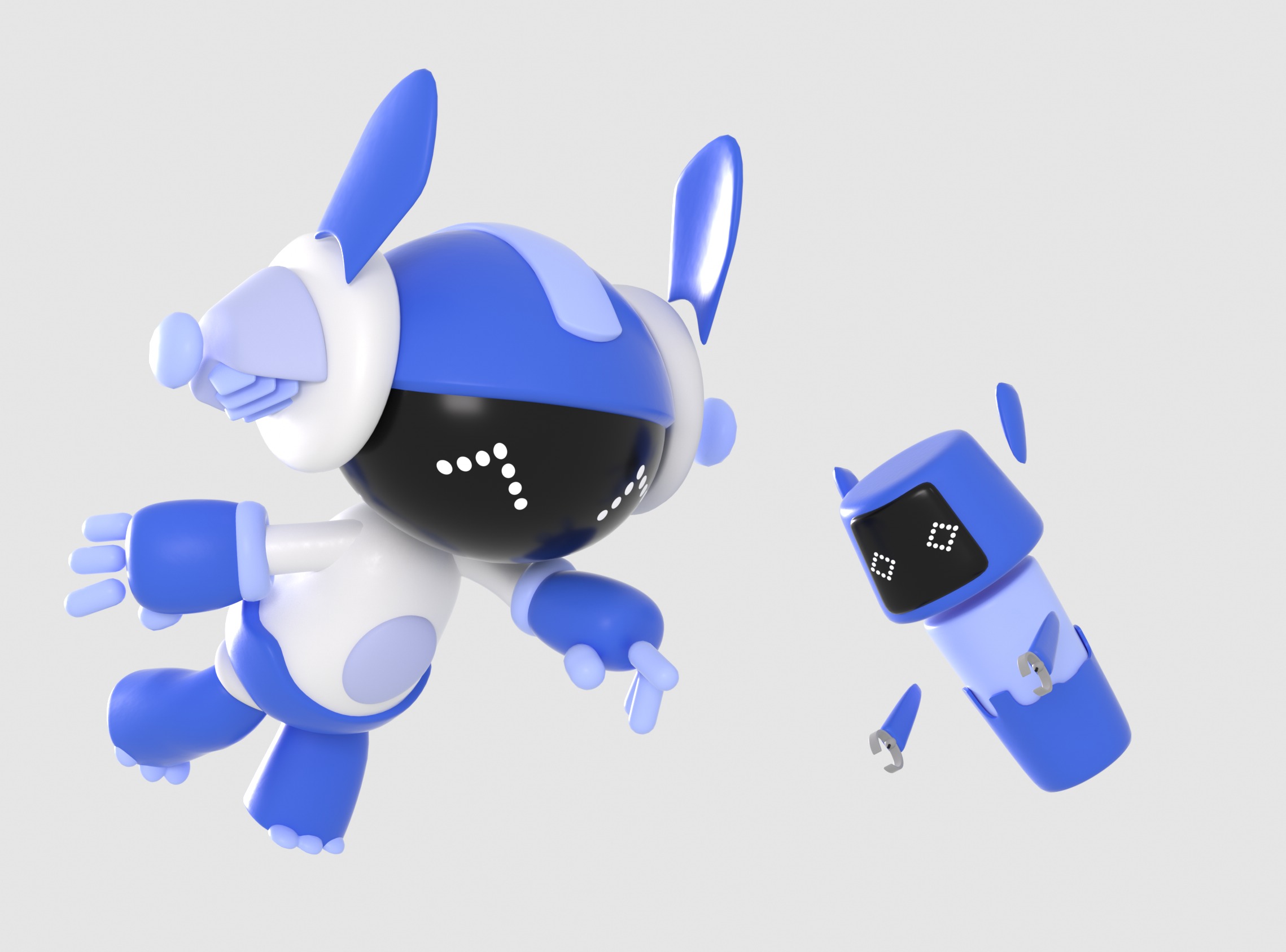 长铁ip设计小机器人齐齐_五白0503-站酷ZCOOL