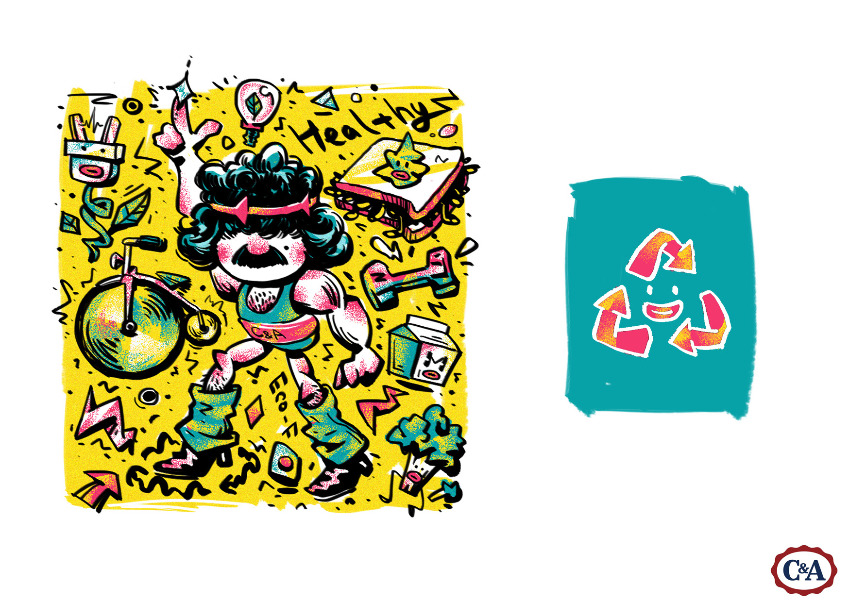 《80s HEALTHY DISCO》_达蒜-站酷ZCOOL