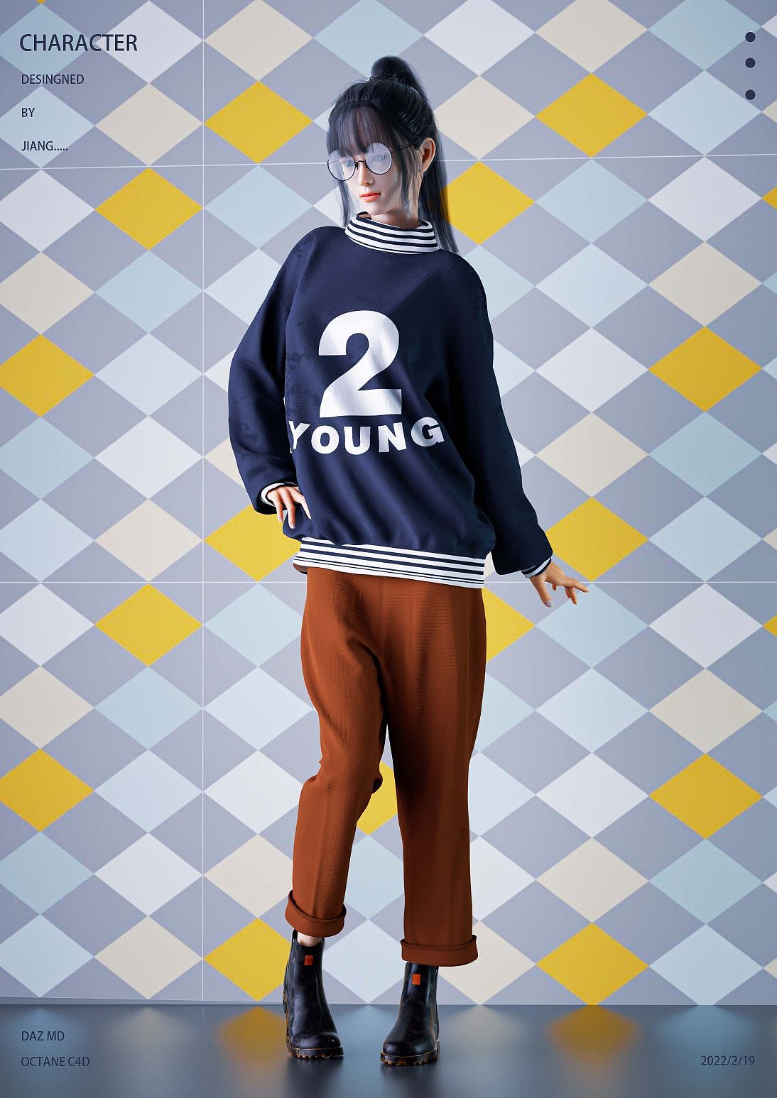 C4D练习，部分已商用_江江Excm-站酷ZCOOL