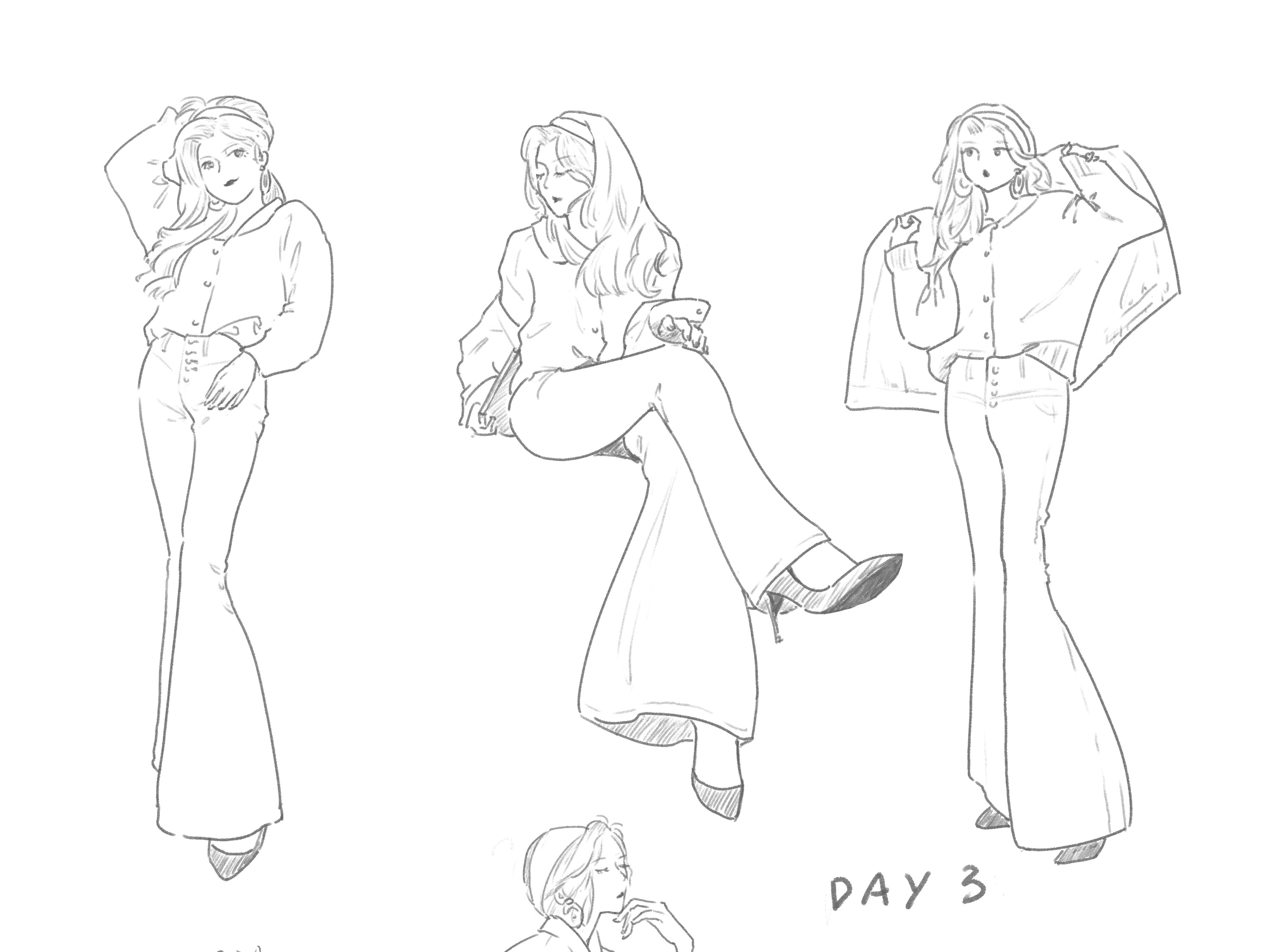 速写60天挑战赛 day3_雪伦Sharon-站酷ZCOOL