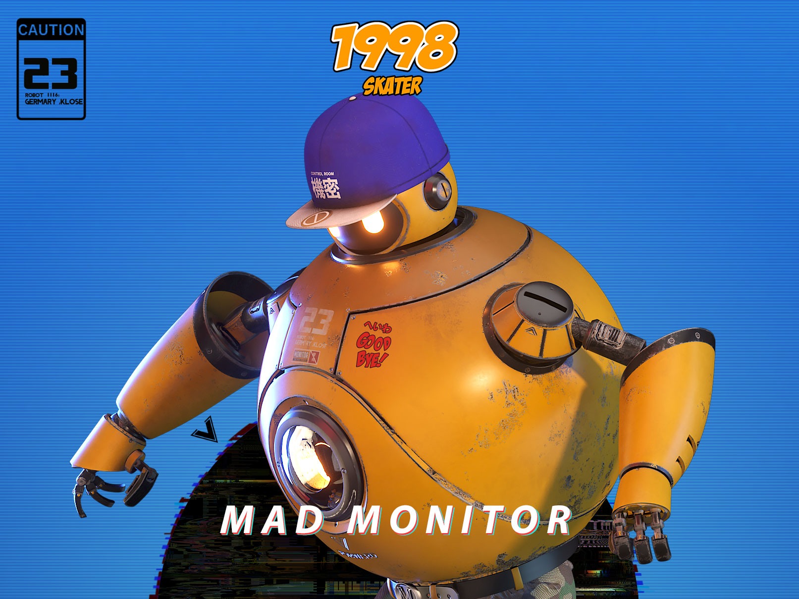 玩具手办IP设计_mad monitor_吖松SONG-站酷ZCOOL