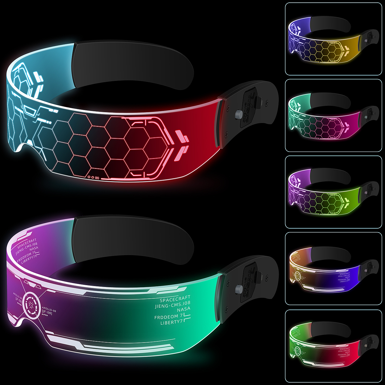 亚马逊设计-LED眼镜_咩咩羊YYY-站酷ZCOOL