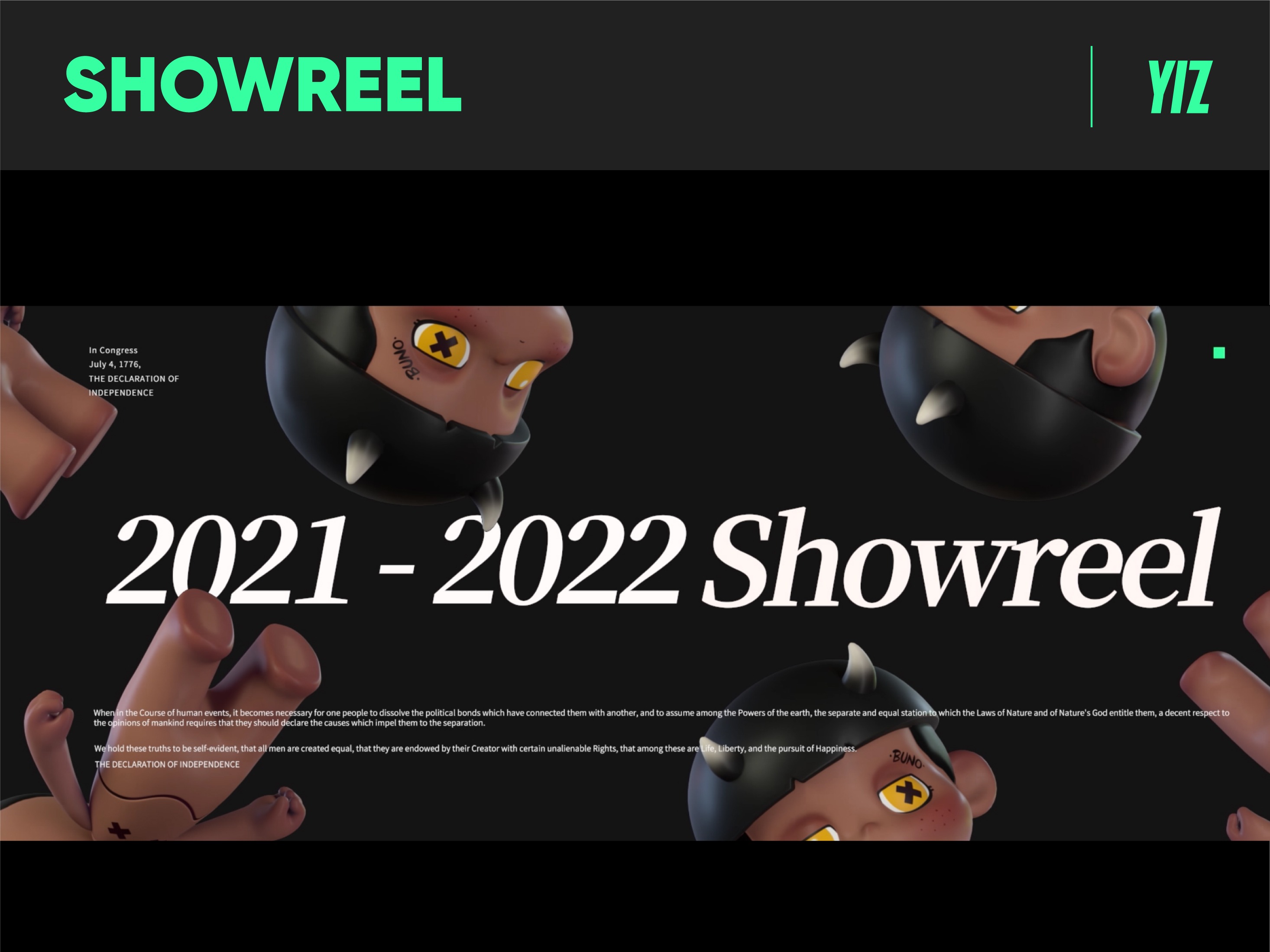 YIZ 2021 SHOWREEL_一只YIZ-站酷ZCOOL