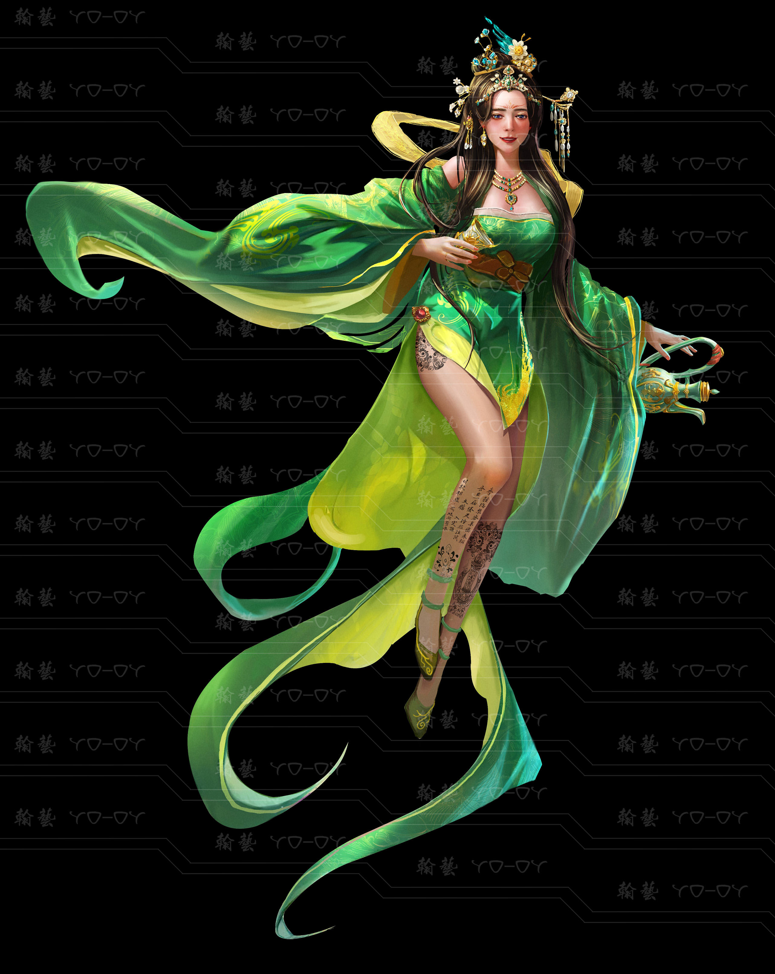 角色设计 立绘 厚涂_傲雪xun-站酷ZCOOL