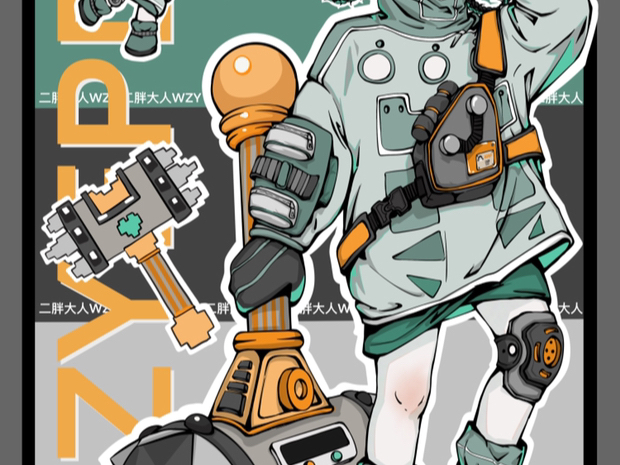 甜酷少女立绘海报系列（持续更新中）_二胖大人WZY-站酷ZCOOL