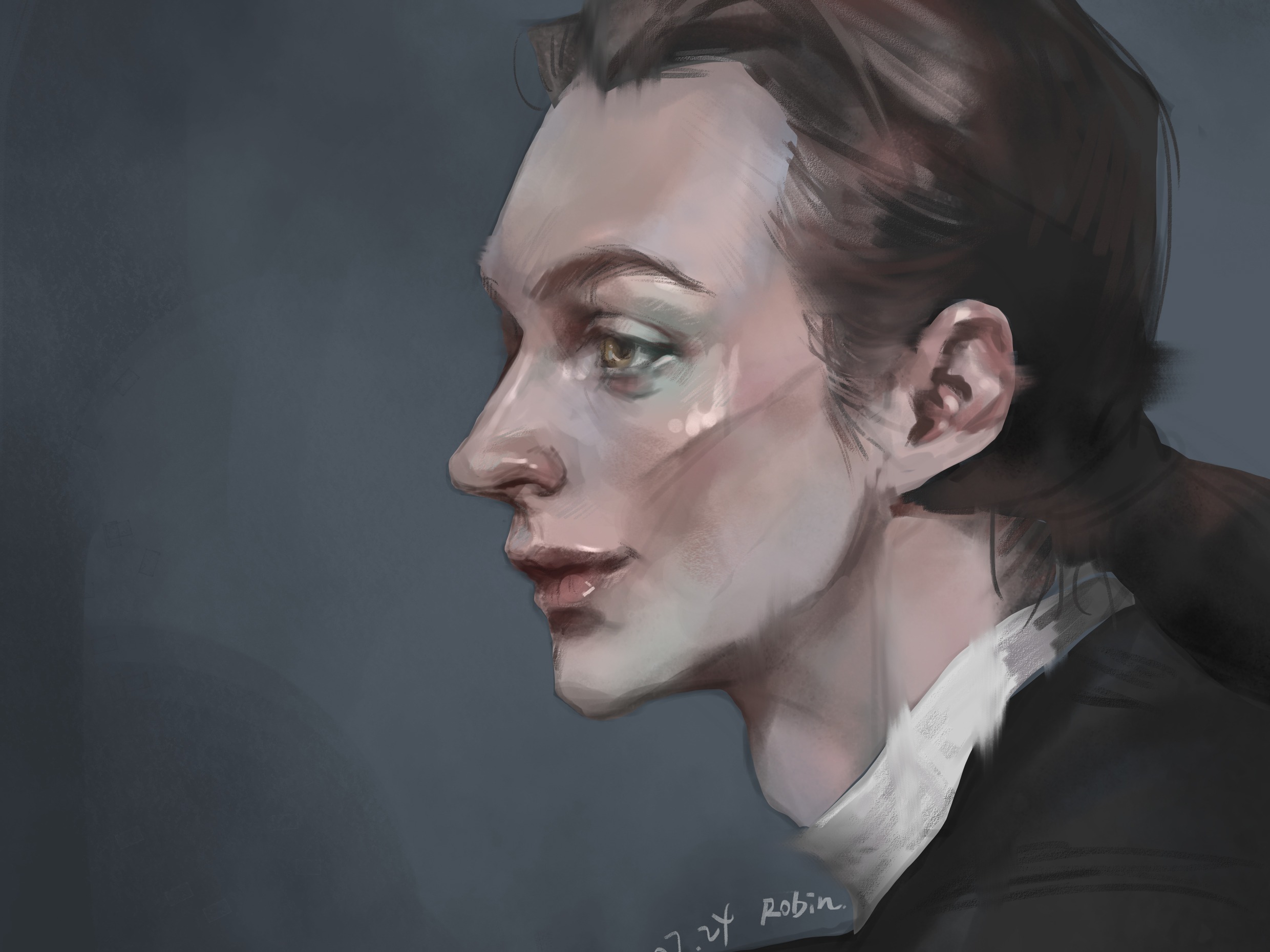 男头像速写_M_Robin-站酷ZCOOL