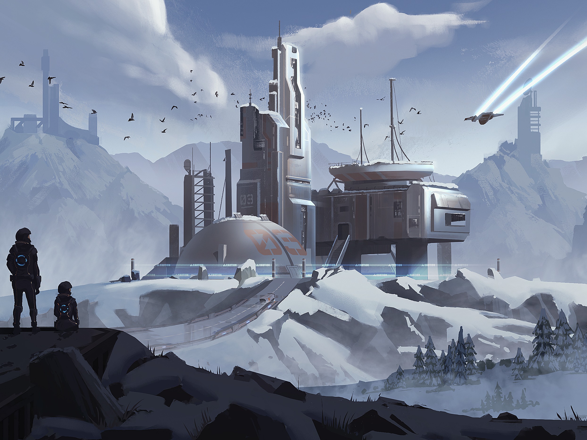 科幻场景 sci-fi scene_KieranZ-站酷ZCOOL