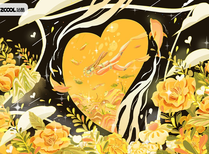 心无畏-繁花送_弹哈哈-站酷ZCOOL