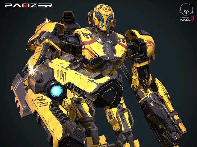 【机甲建模】装甲重兵冲锋者：塔恩_宝藏猎人-站酷ZCOOL