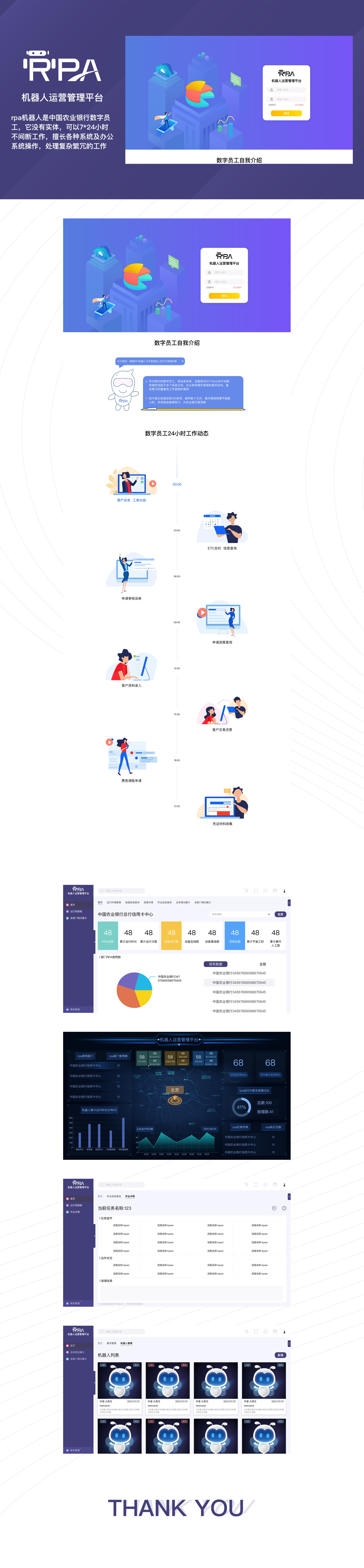 农业银行rpa机器人系统部分页面_大西瓜9875-站酷ZCOOL