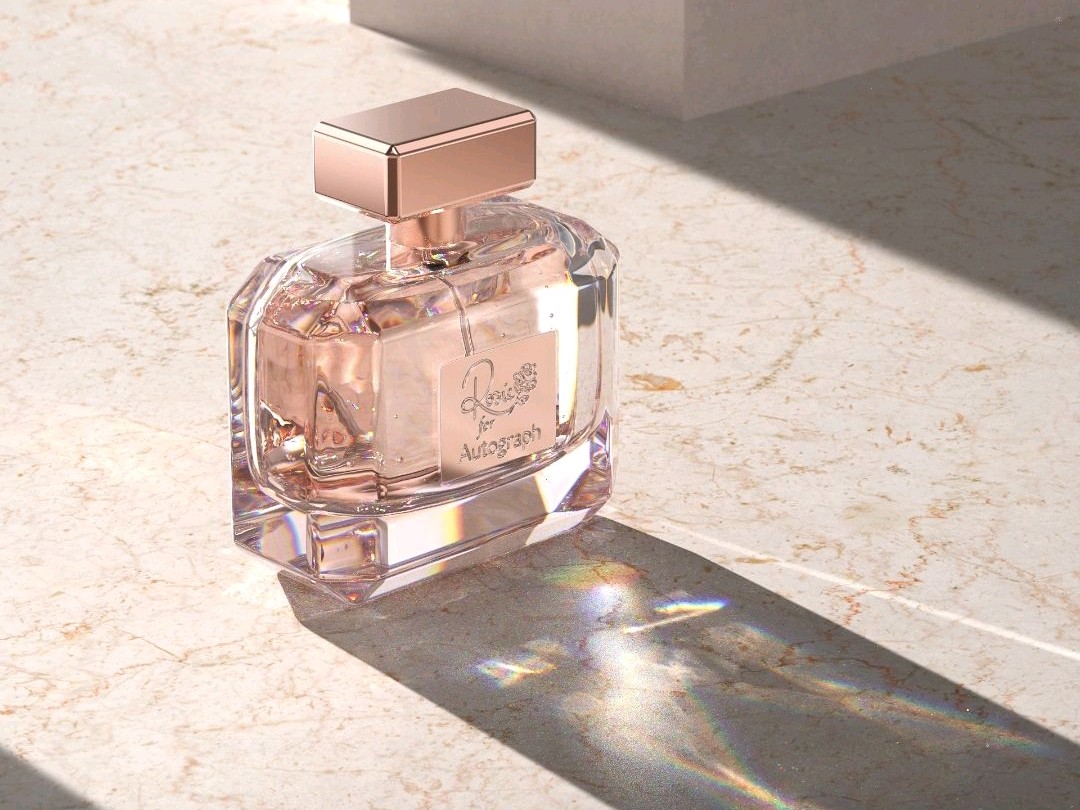 Marks & Spencer Rosie for Autograph, 2015香水渲染_唯见流光映小轩-站酷ZCOOL