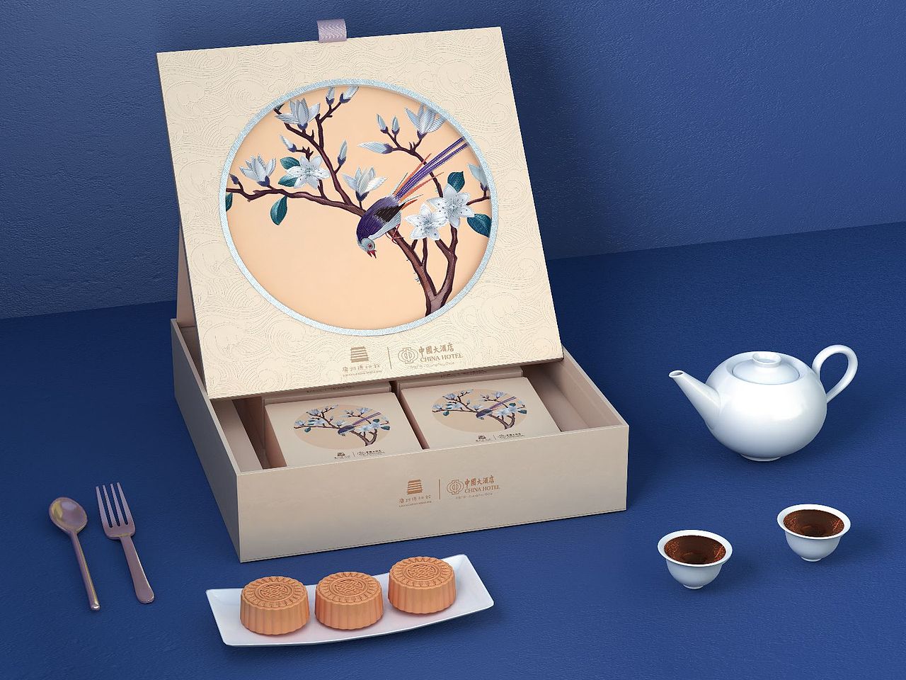 月饼盒包装设计_茉莉清茶YY-站酷ZCOOL