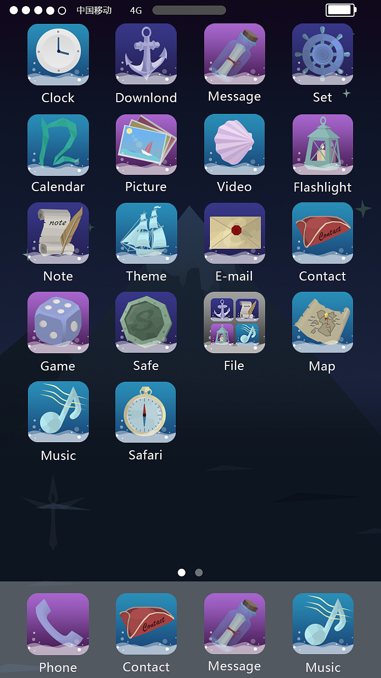 航海风手机主题_莫渊YM-站酷ZCOOL