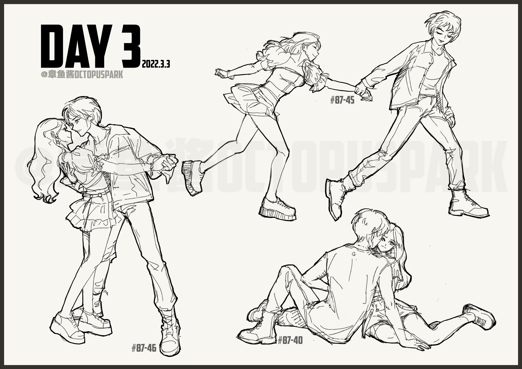 #速写60天挑战赛#Day3@速写班长_章鱼酱油-站酷ZCOOL