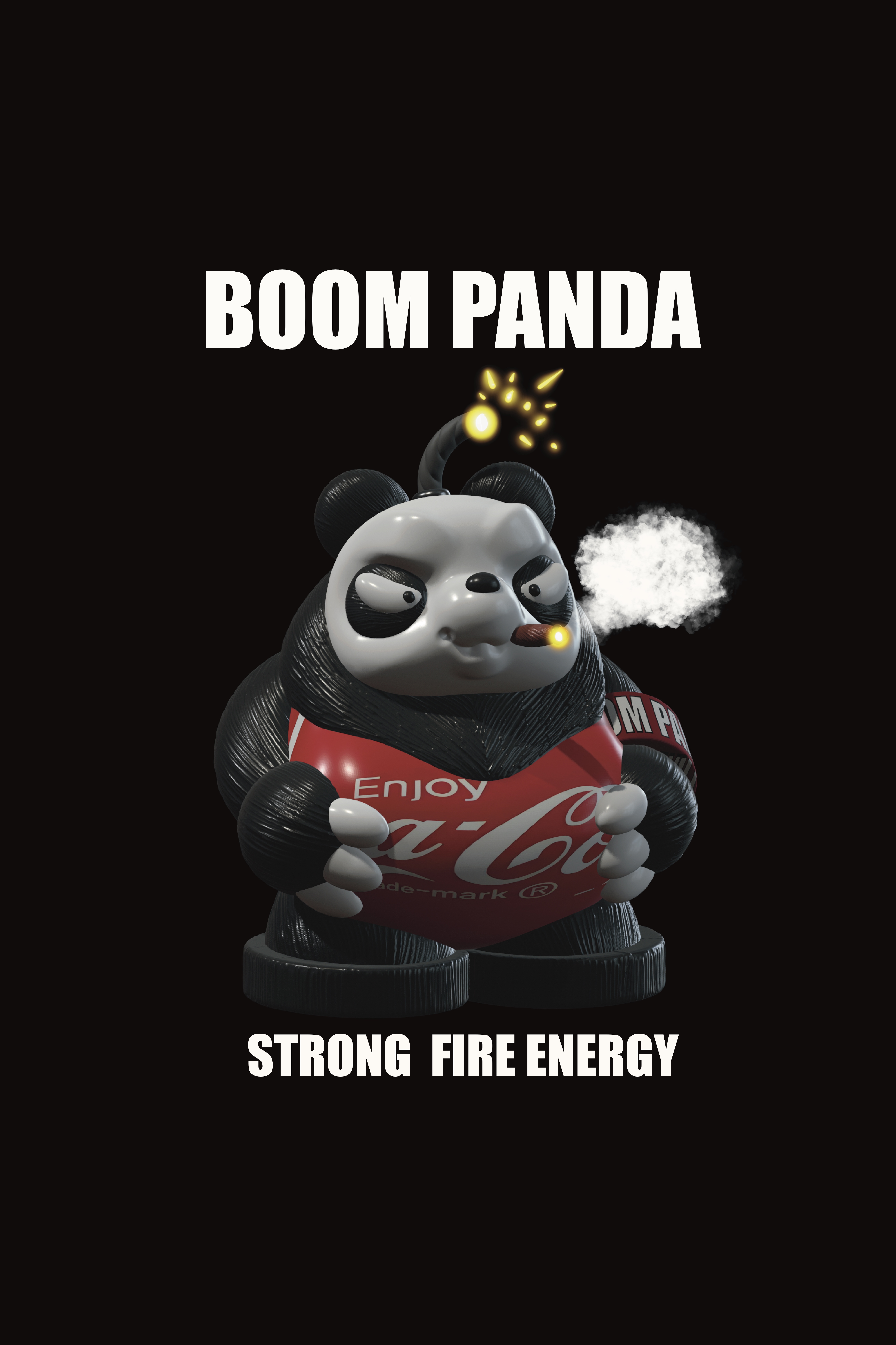 BOOM PANDA（可授权）_画画的雨璇-站酷ZCOOL