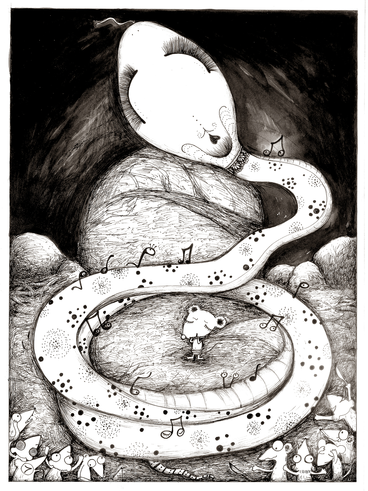 2010年早期黑白稿 _xing_anne-站酷ZCOOL