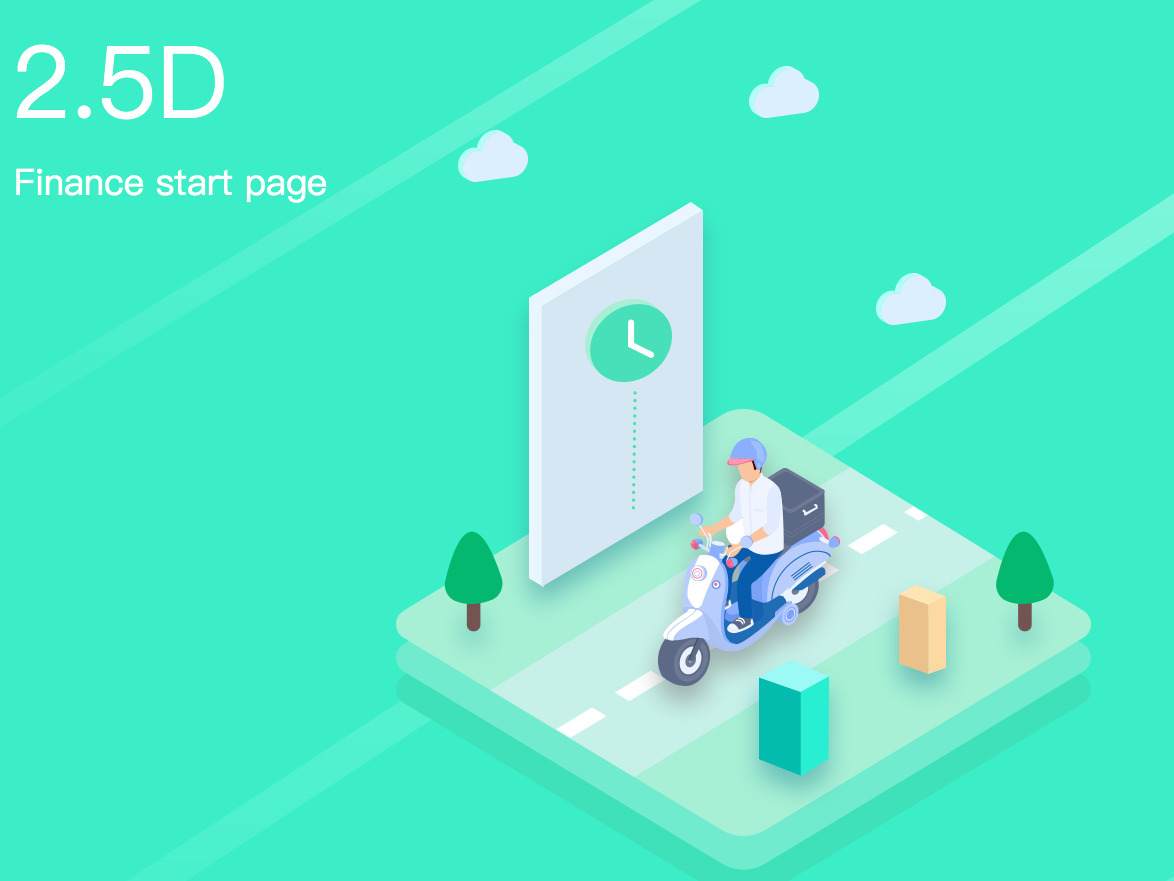 2.5D启动页（友厨买菜APP） _沫沫6970-站酷ZCOOL