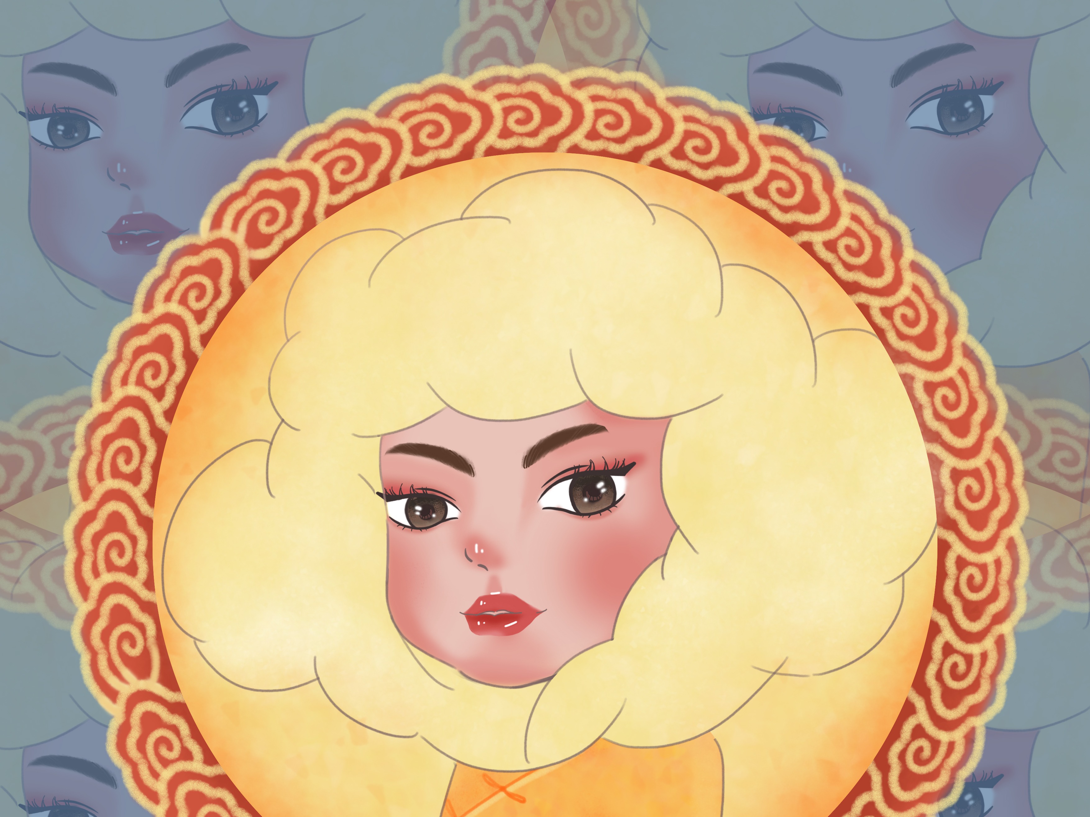 复古可爱少女_HAPPYCHENCHEN-站酷ZCOOL