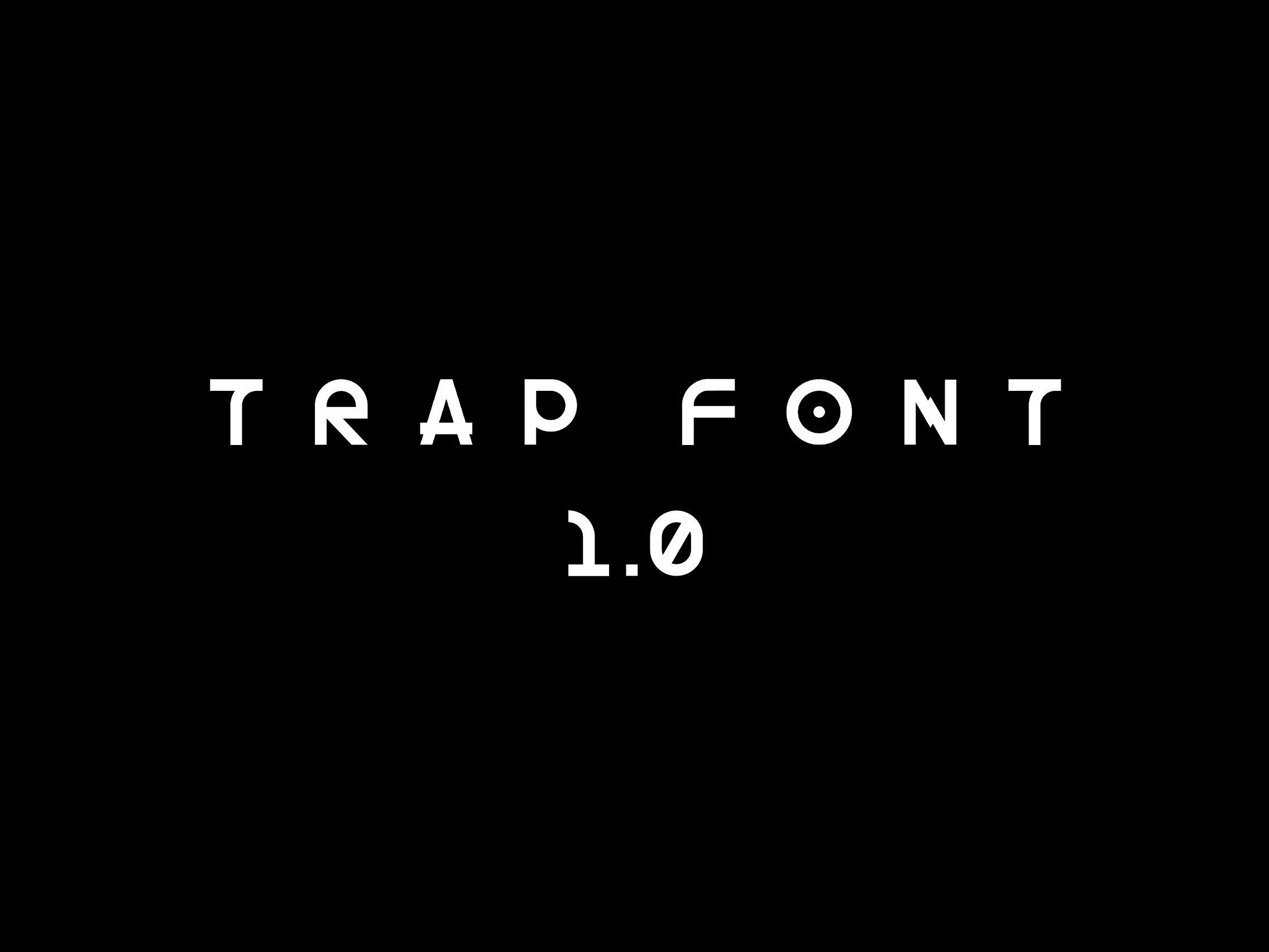 trap font 1.0_王大木的视野-站酷ZCOOL