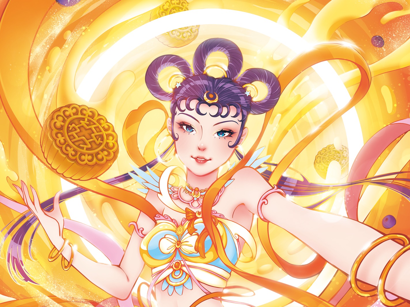 良品铺子 · 奶黄小靓月丨插画_Letitiarts-站酷ZCOOL