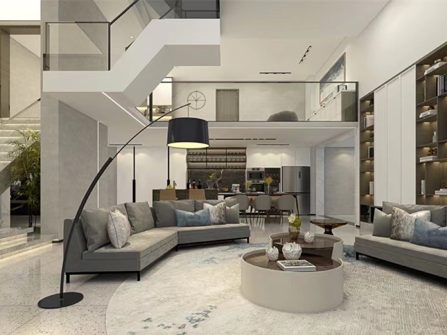 别墅装饰 | 混搭风格500平米别墅装修案例_别墅精致装修-站酷ZCOOL