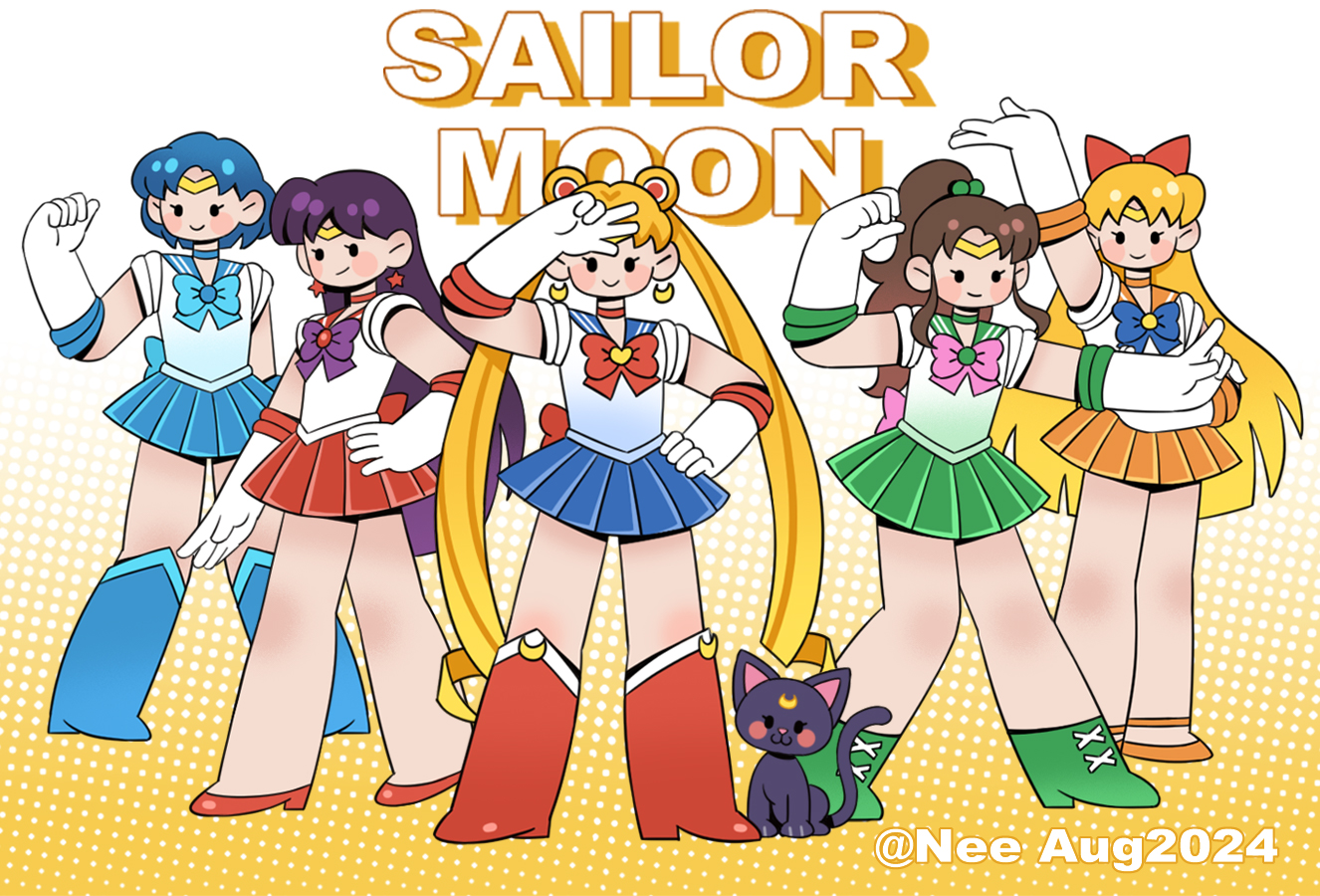 Q版美少女战士_雷尼Nee-站酷ZCOOL