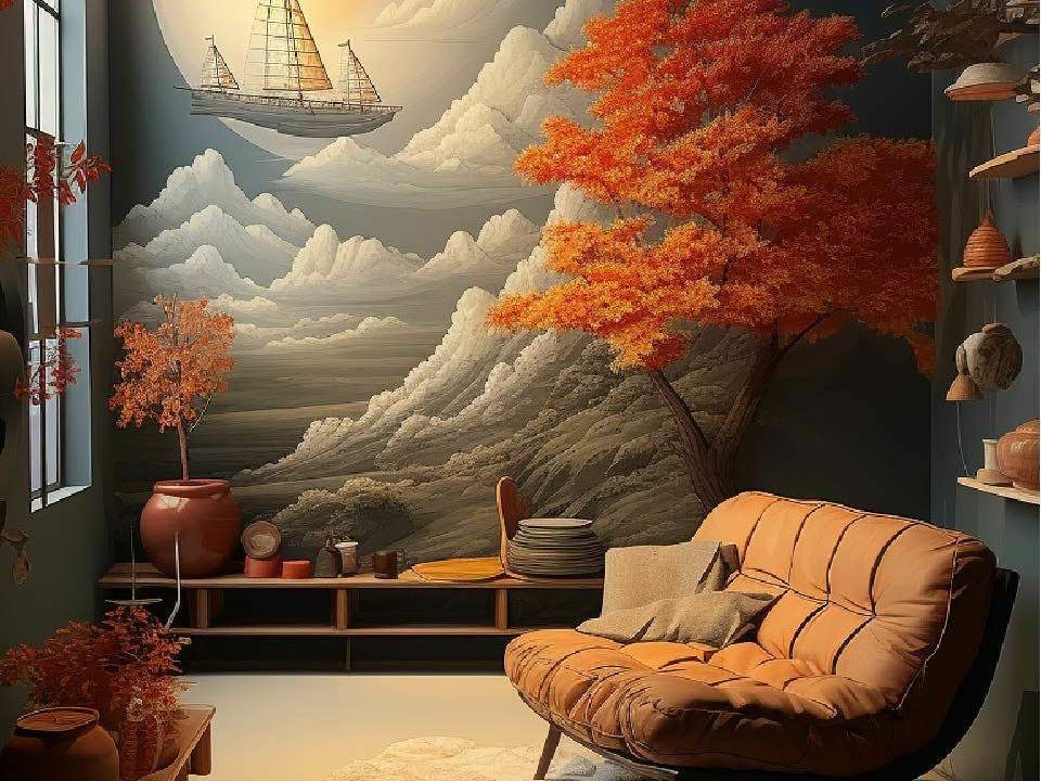 Ai绝美的氛围感中秋节配色|家居装修五_涂涂画画的AI小屋-站酷ZCOOL
