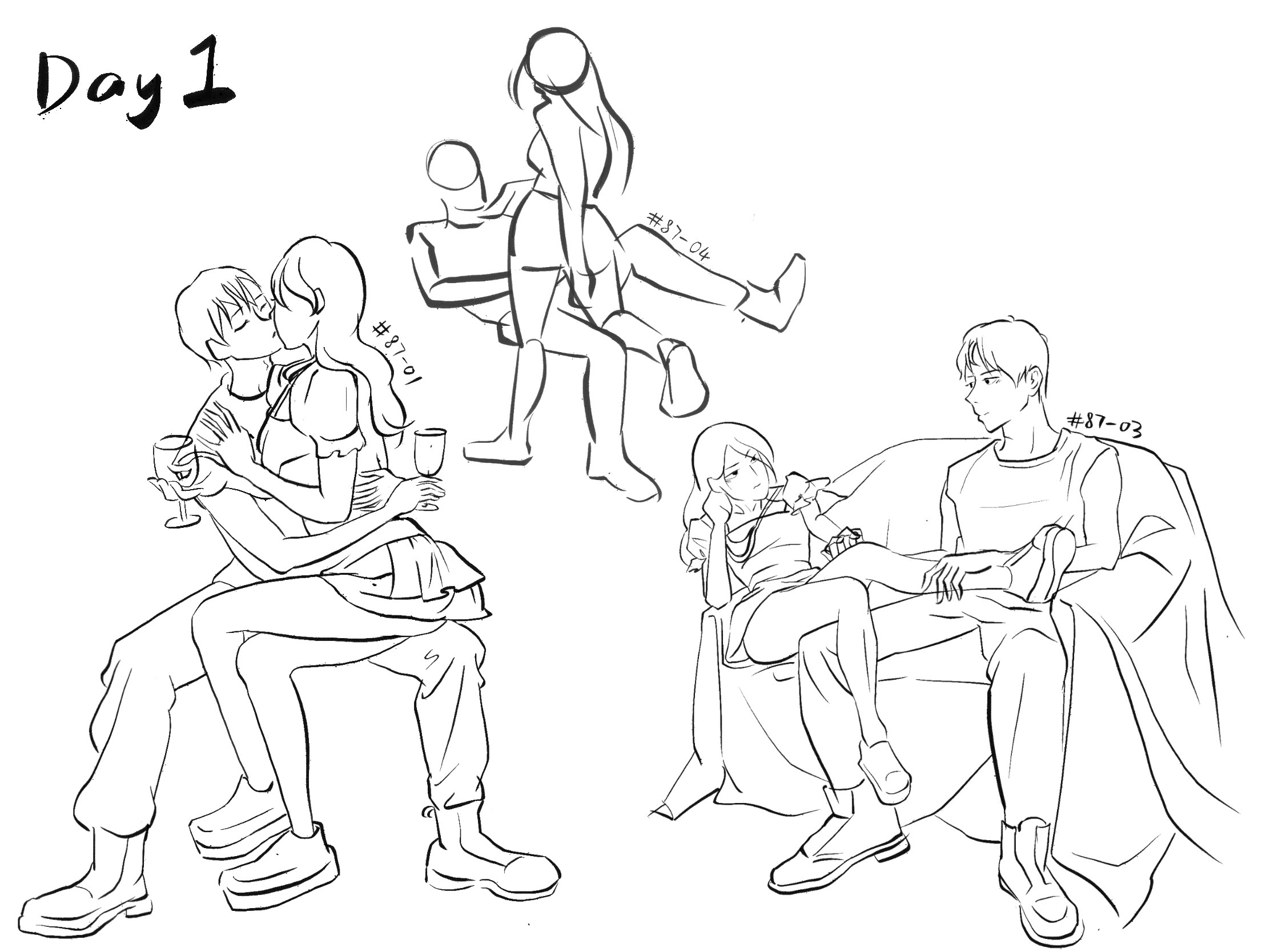 #速写60天挑战赛 Day1 @速写班长_新的惰性气体-站酷ZCOOL